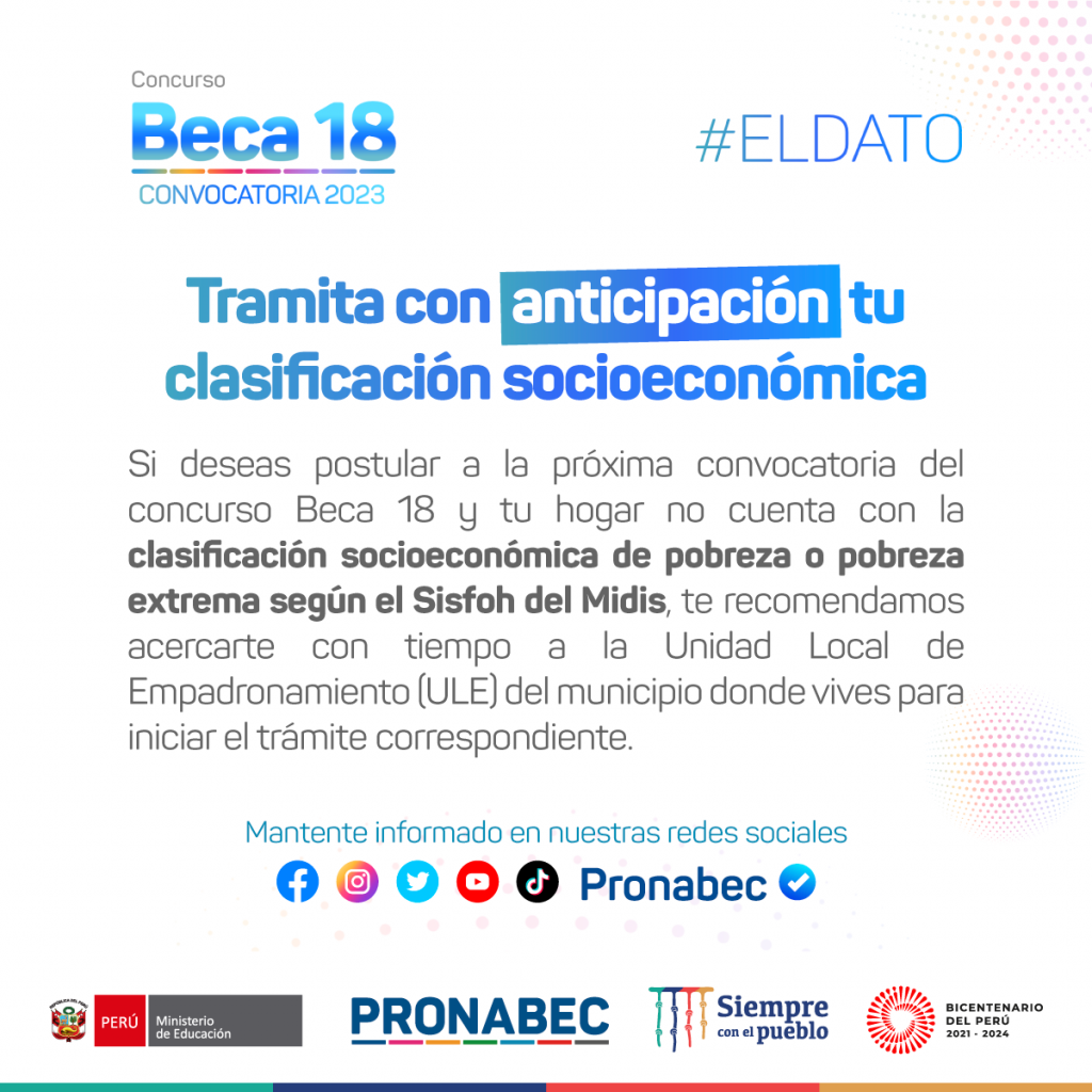 Beca 18 Materiales de difusión – PRONABEC | PROGRAMA NACIONAL DE BECAS ...
