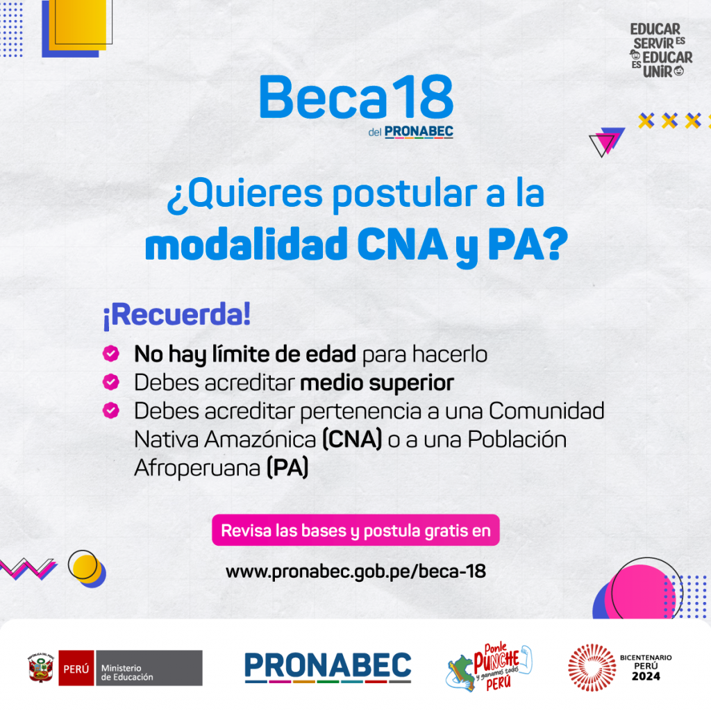 Beca 18 Materiales de difusión – PRONABEC | PROGRAMA NACIONAL DE BECAS ...