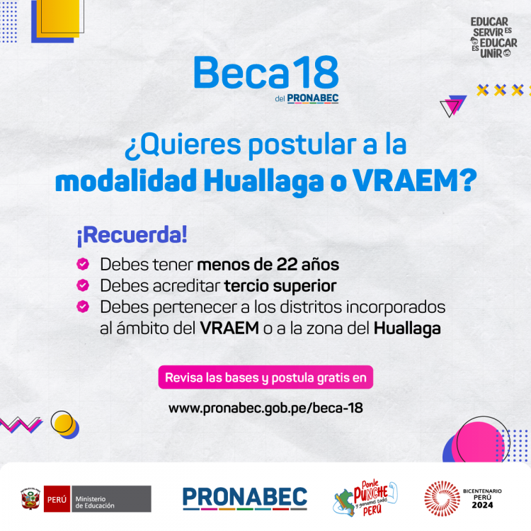 Beca 18 Materiales de difusión – PRONABEC | PROGRAMA NACIONAL DE BECAS ...